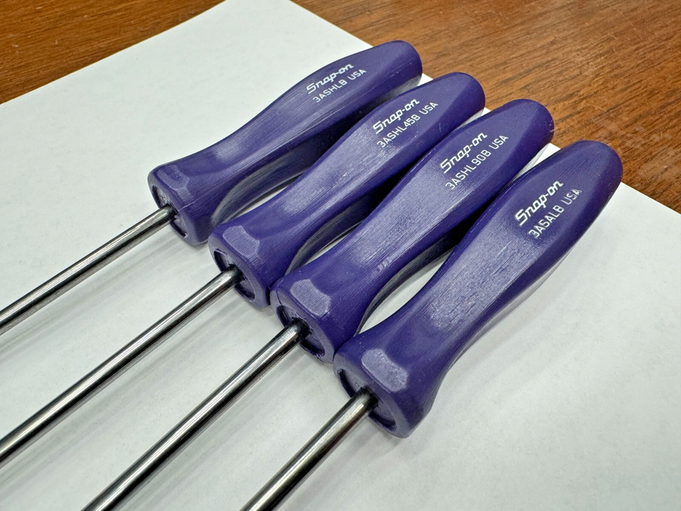 Snap-on Tools US NEW RARE DARK PURPLE 4pc LONG Mini Awl Hook Pick Set ...