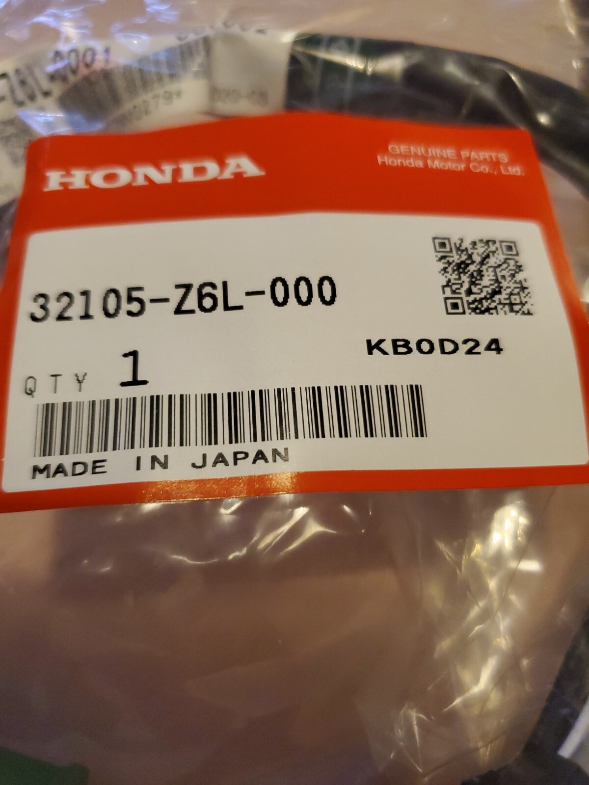 Honda 32105-Z6L-000 Sub-Wire Harness 32105Z6L000 Made by Honda for sale ...