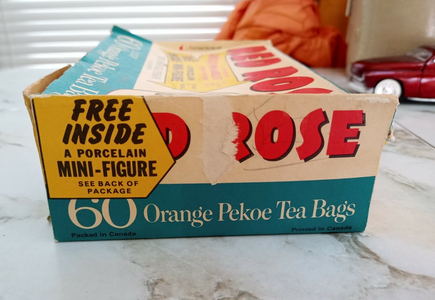 Rare 1967/68 Red Rose Tea Box for Series 1 Procelain Figurene Promotion ...