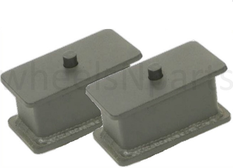 3" Fabricated Steel Lowering Blocks Pair Rear Axle For 1985-2004 Chevy ...