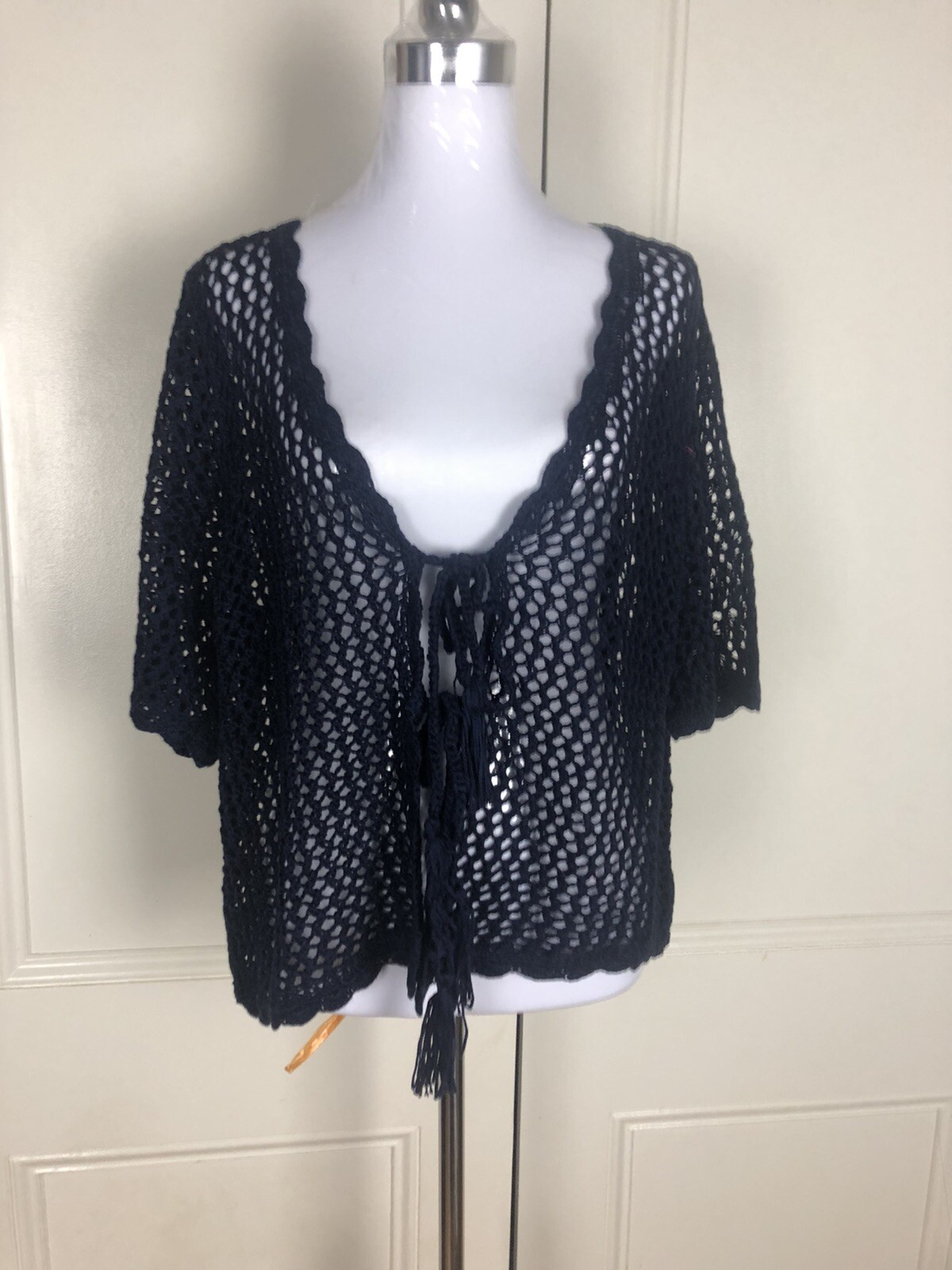 BeMe Ladies Navy Size S or 16-18 Plus Size Cardigan Coverall BNWTags ...