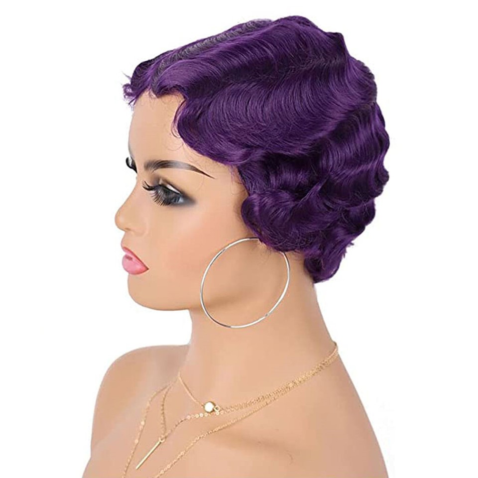 Retro Vintage Finger Wave Wigs for Lady Women Mommy 1920’s Party Wig ...