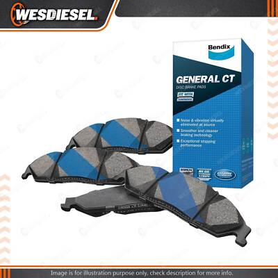 4pcs Bendix General CT Front Disc Brake Pads Ceramic Technology ...