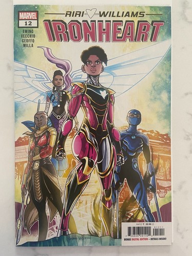 IRONHEART #12 2019 Riri Williams Shuri Okoye Final Issue VHTF Low Print ...