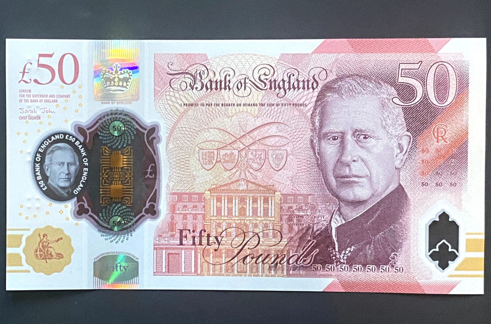 King Charles III £ 50 banknote ( fifty Pound note ) First-Run AJ01 ...
