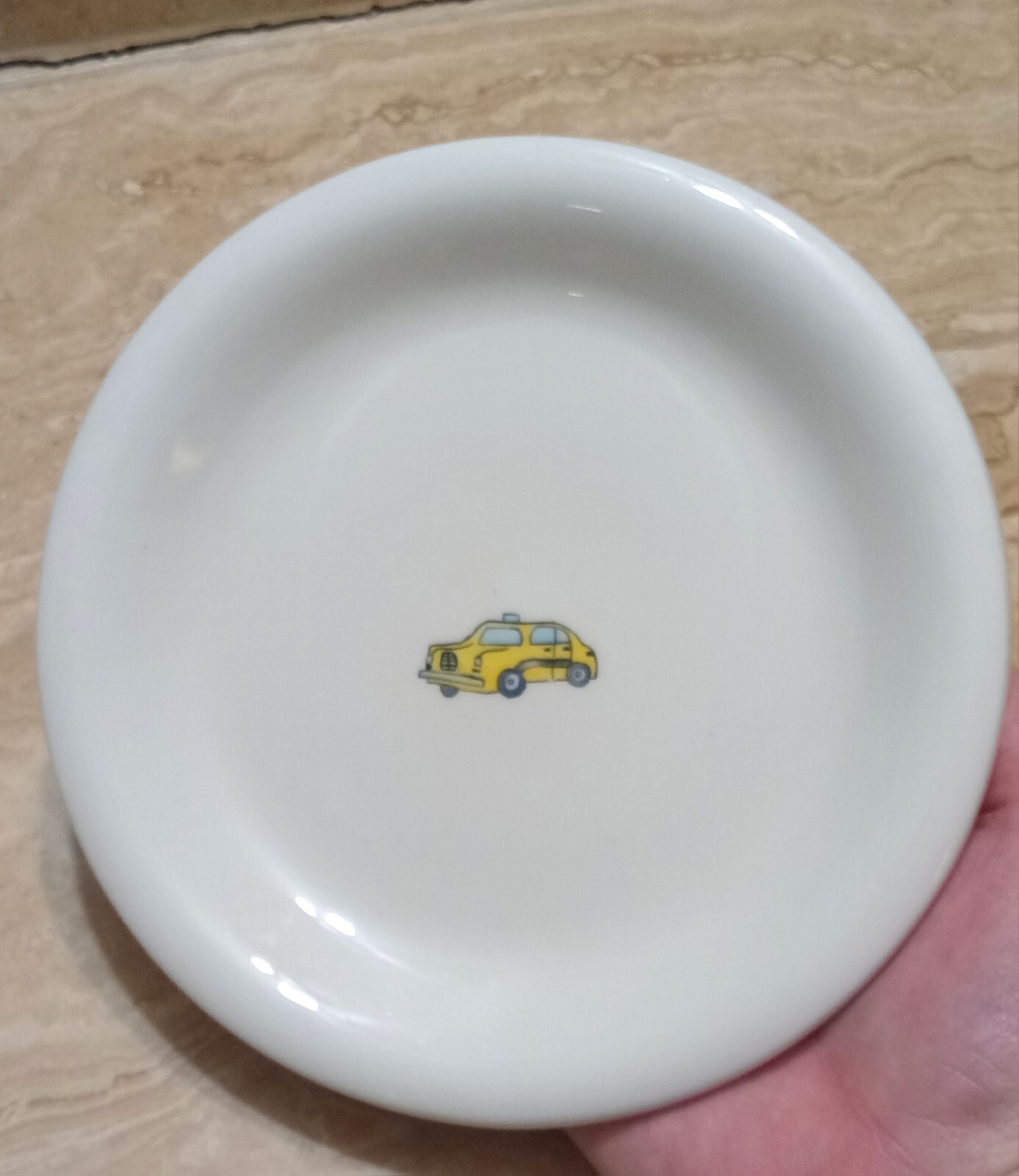 Yellow Taxi Cab Plate HausenWare Bread/Appetizer/Cheese Dish 2002 USED ...