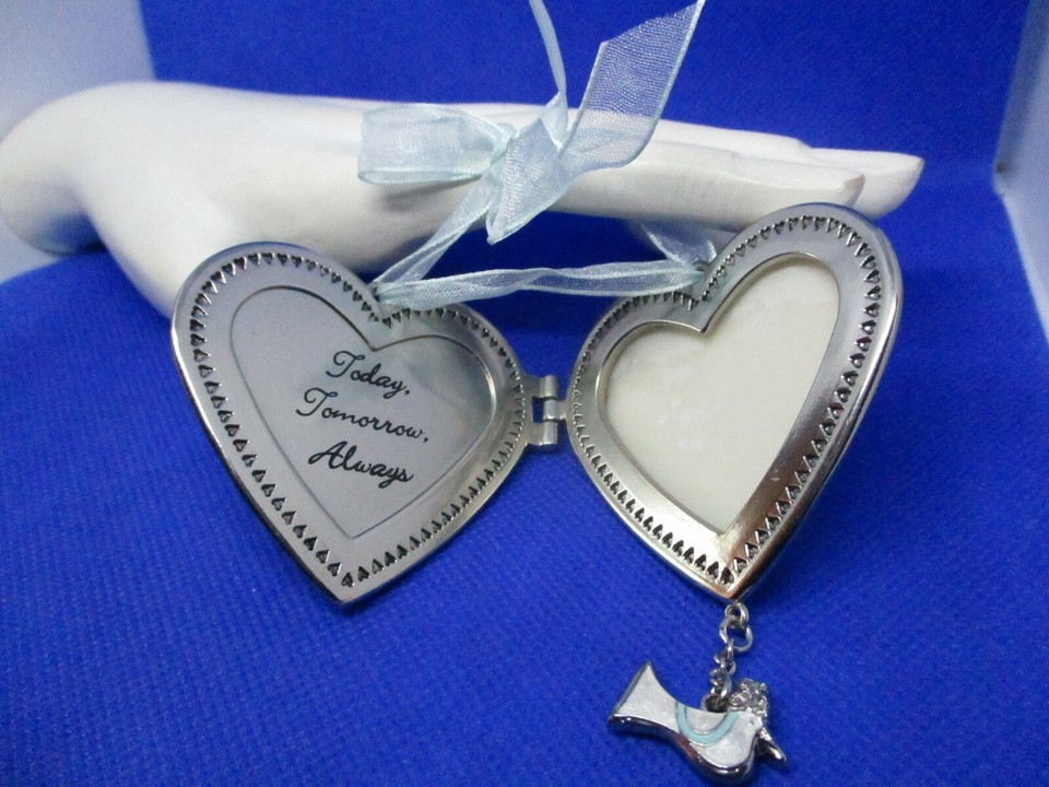 Puffed Double Heart WEDDING KEEPSAKE FRAME Wedding Ornament Wedding ...