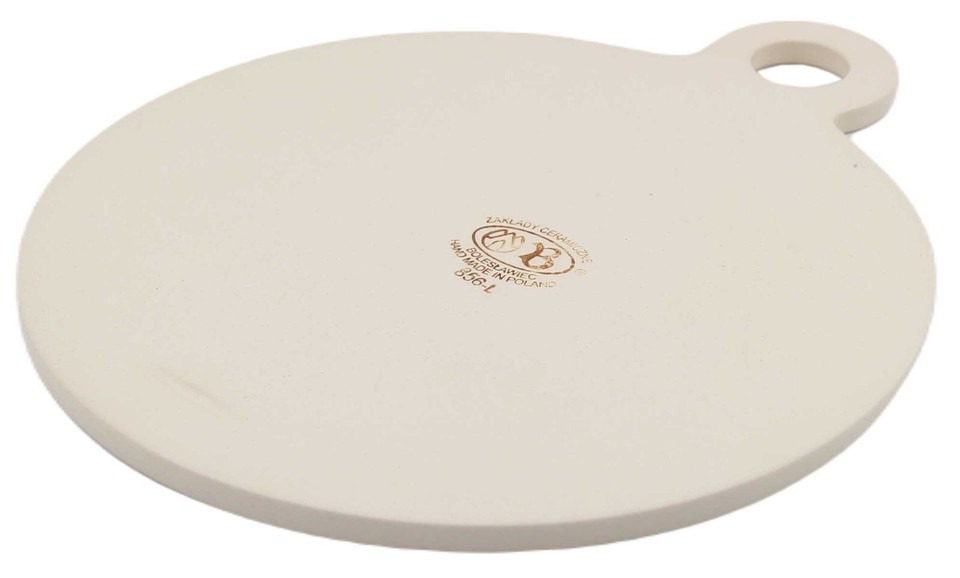 Polish Pottery Round Cutting Board 9 Inch Diameter in Nature Design | eBay