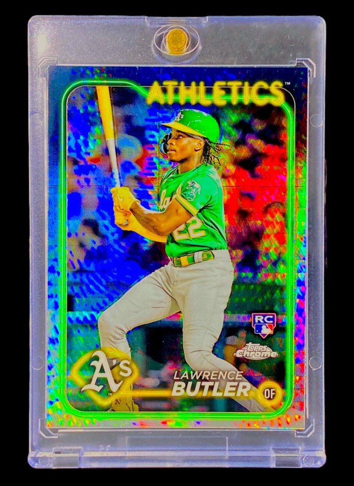 LAWRENCE BUTLER RARE HYPER PRIZM ROOKIE REFRACTOR Topps Chrome 2024 ...