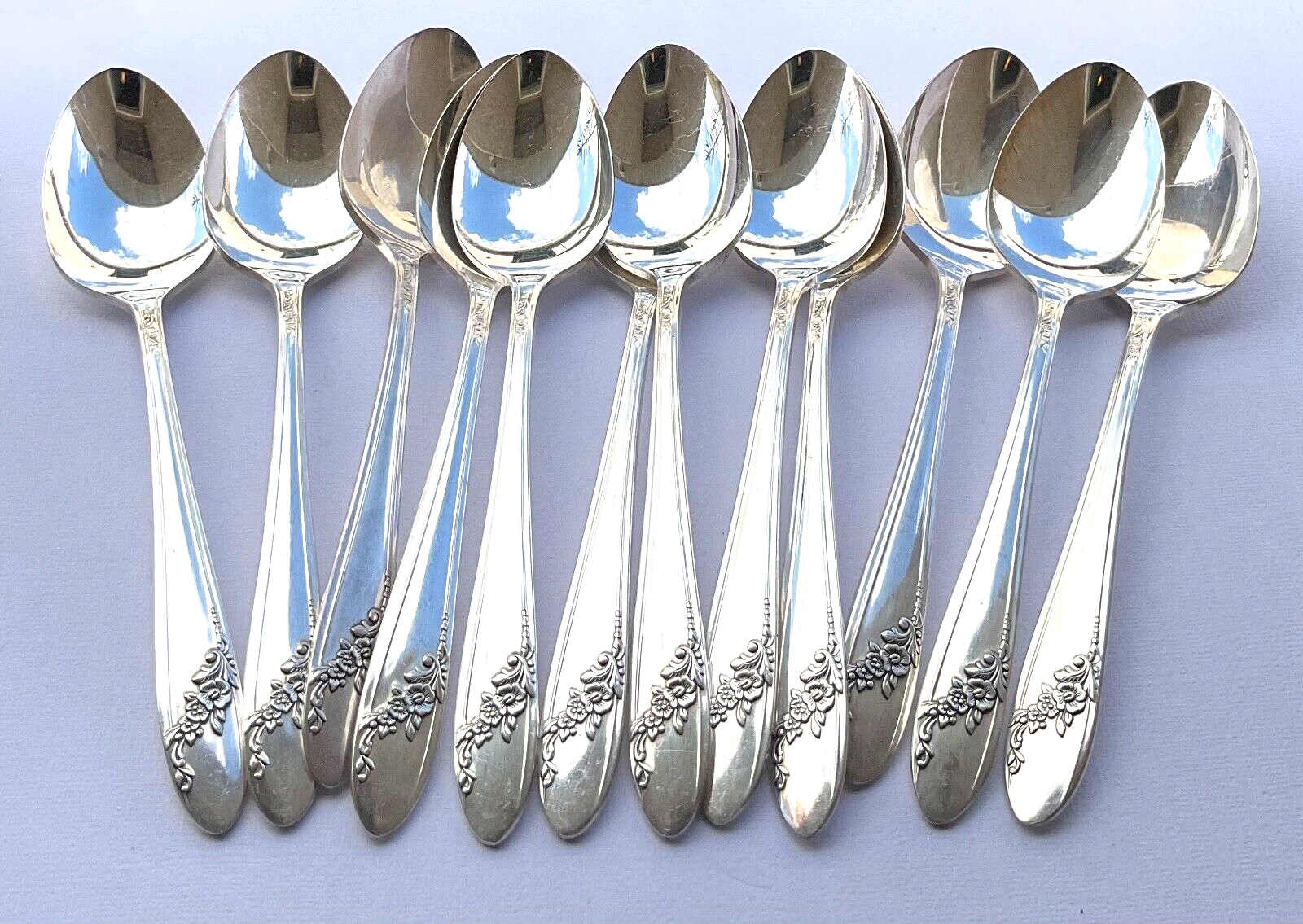 1940's Oneida Community Tudor Plate - QUEEN BESS II - Teaspoons Set of ...