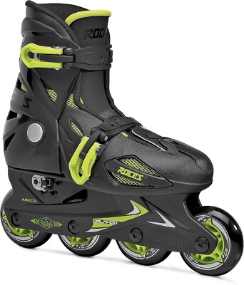 Roces Orlando III Children's in-Line Skates Black Black-Lime Size US 13 ...