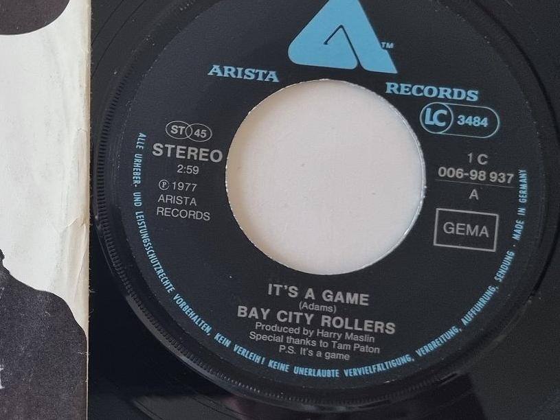 Bay City Rollers - It's a game 7'' Vinyl Germany | eBay
