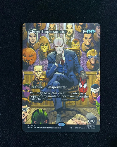 2025 Magic The Gathering MTG Marvel EN #M 0008 Clever Impersonator 0/0 ...