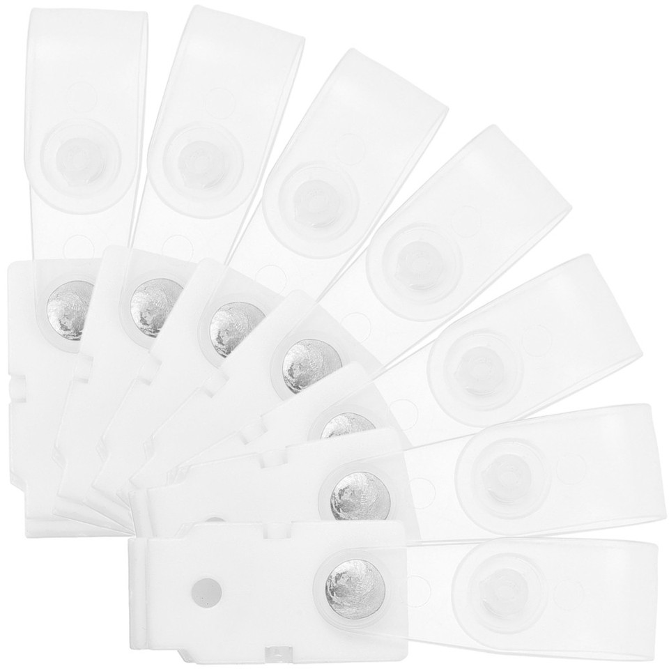 20 pcs Work Badge Clip Name Tag Clips Plastic Name Badge Clips with ...