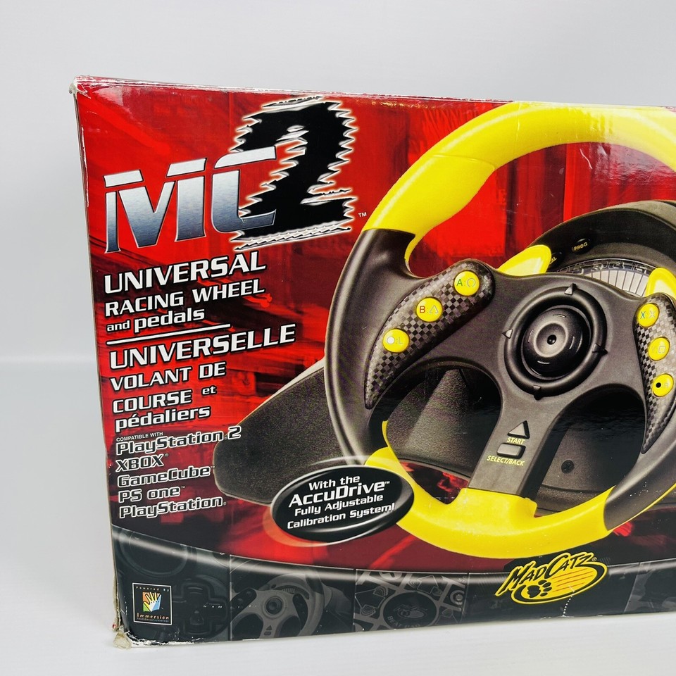 Mad Catz Steering Wheel Universal Game Controller Xbox GameCube ...