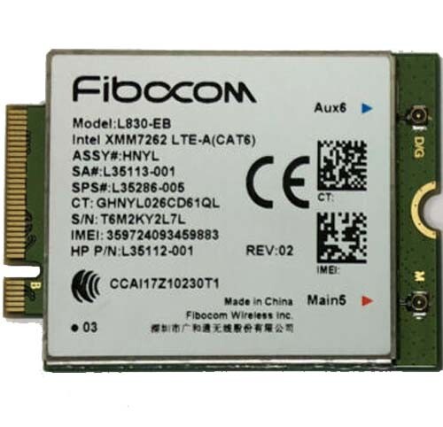 hp L35286-005 Fibocom L830-EB LTE WWAN PALAU w/GPS Intel XMM7262 M.2 ...