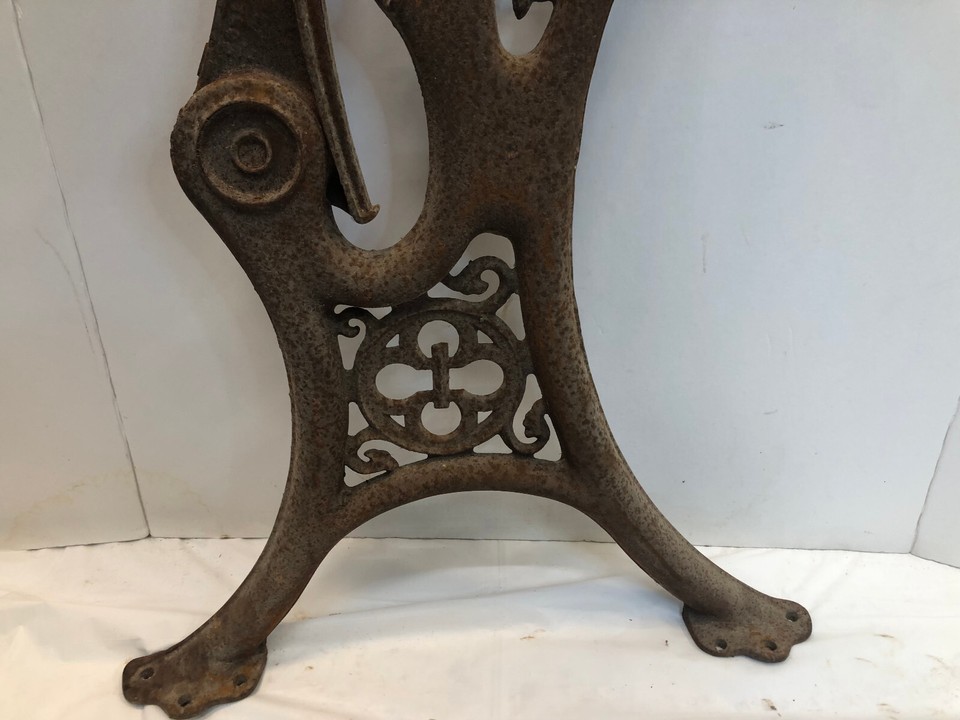 Antique Vintage School House Desk Bench Ends Victorian Pat 1889 | eBay