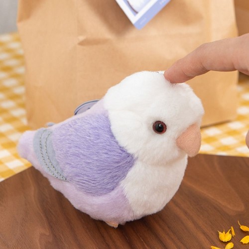Cartoon Bird Plush Keychain Bird Plush Doll Keyring Birthday Gift ...