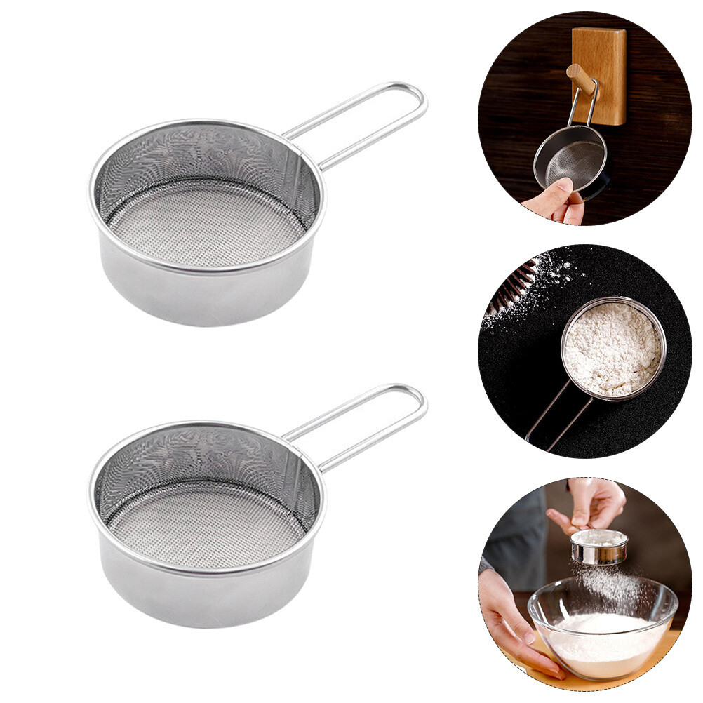 small flour sifter Kitchen Sifter Sugar Duster Stainless Steel Flour ...