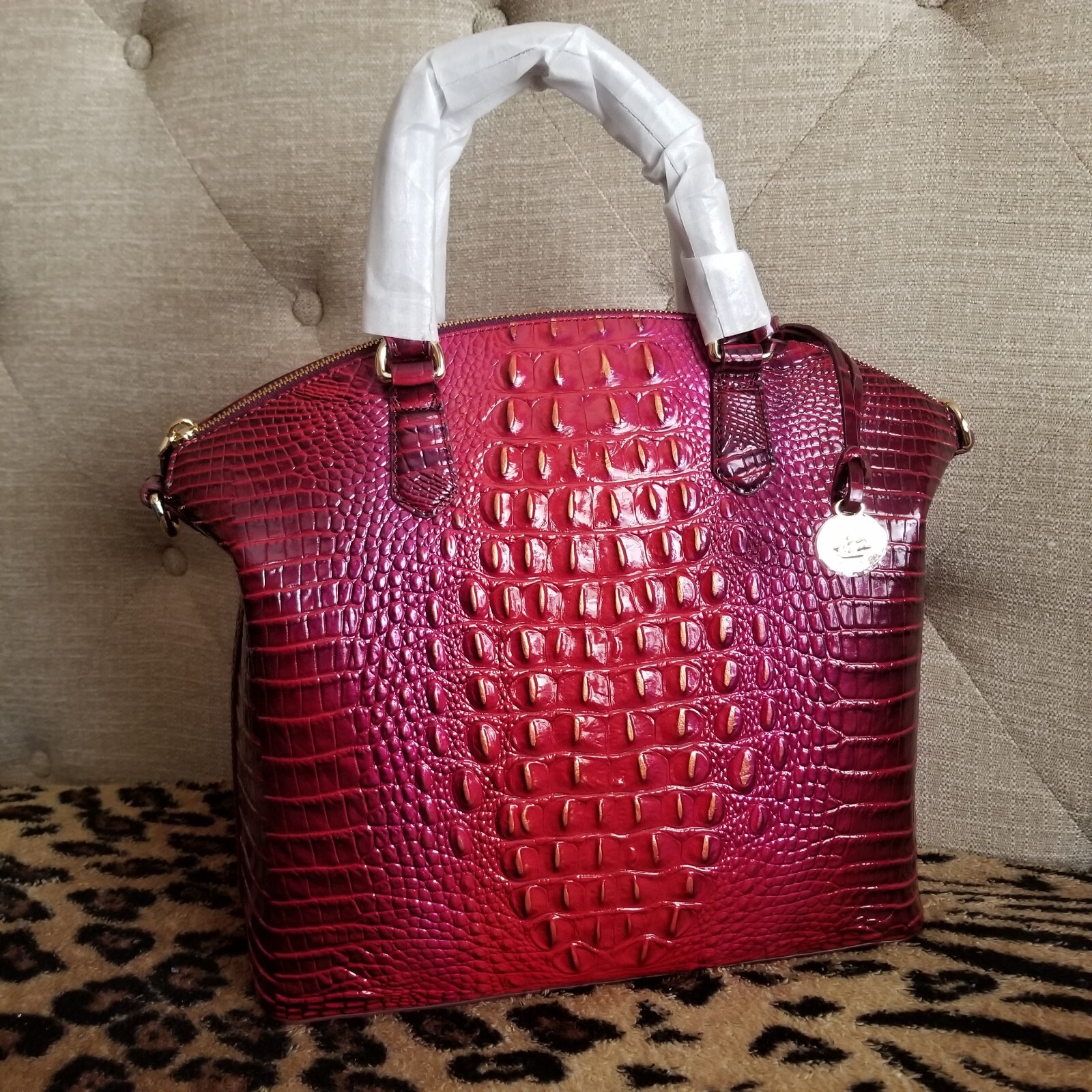 BRAHMIN RUBY OMBRE LARGE DUXBURY SATCHEL | eBay