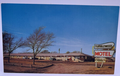 AAA Tumbleweed Motel Exterior Liberal Kansas KS Vintage Chrome Postcard ...
