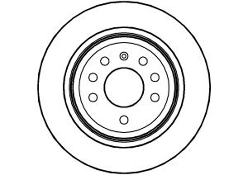 Brake Disc Rear Ruva Fits Vauxhall Vectra 2002-2009 Saab 9-3 2002-2012 ...