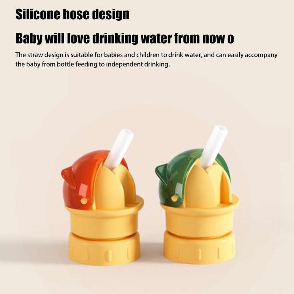 1PC Baby Anti-Spill Top Spout Adapter Bottle Lid Cover Cap W/straw Anti ...