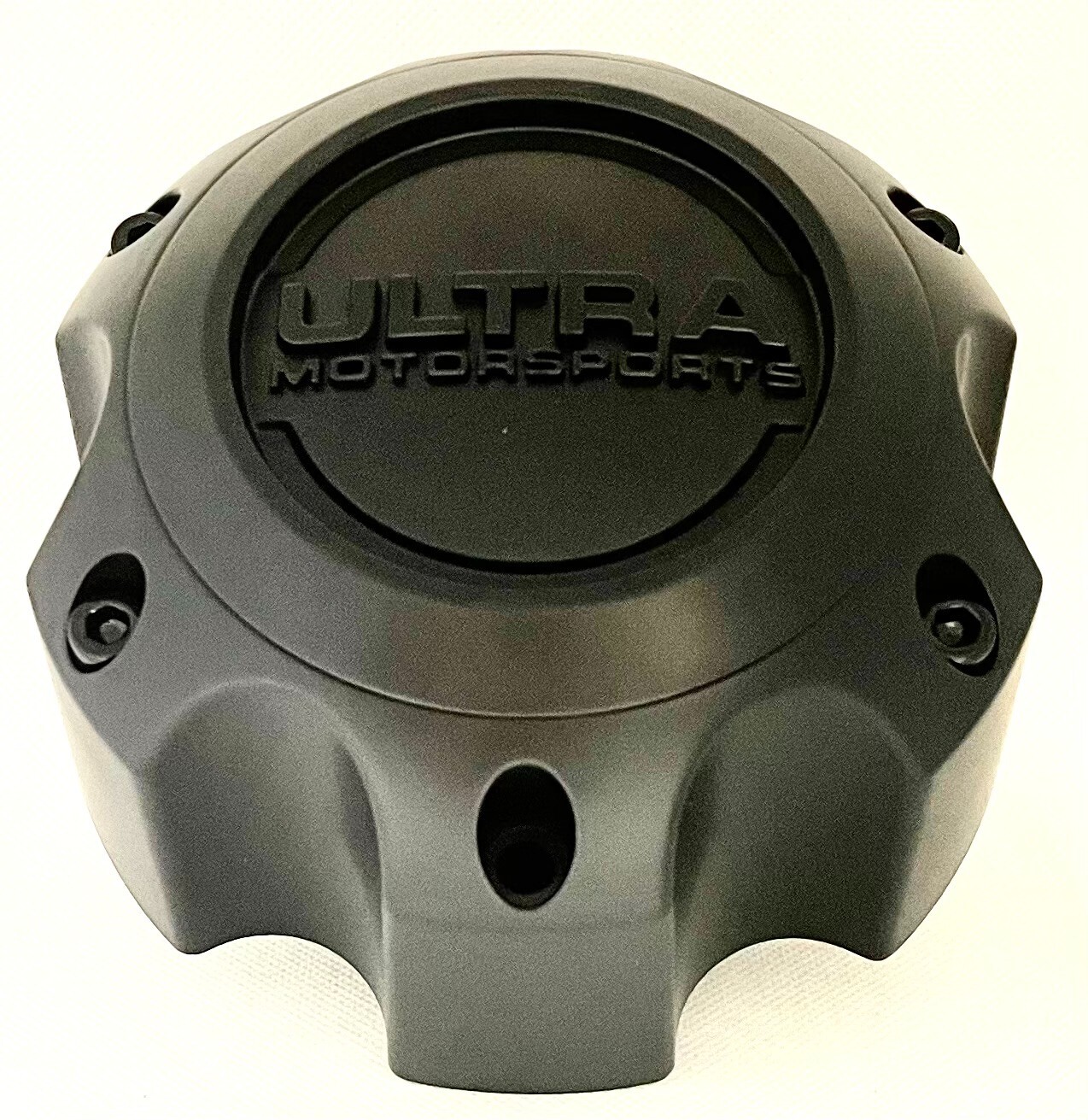 ULTRA CENTER CAP SATIN BLACK W BLACK LOGO FITS 6 X 5-1/2 PCD WHEEL 89 ...