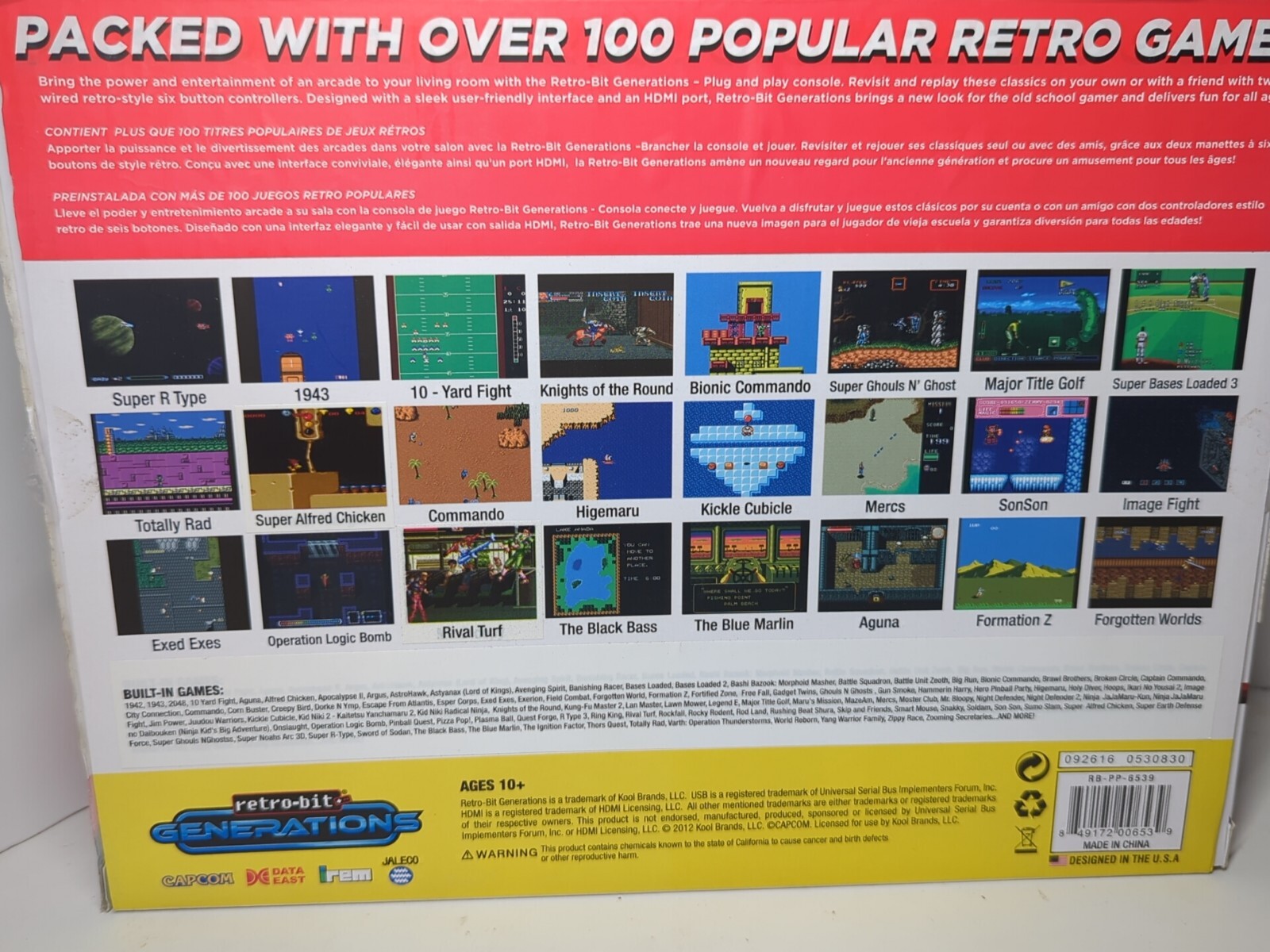 Retro-Bit Generations Plug & Play Retro Game Console (Built-in Retro ...