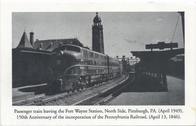 VINTAGE IMAGE OF FT. WAYNE TRAIN STATION, PITTSBURGH PA. 150TH ...