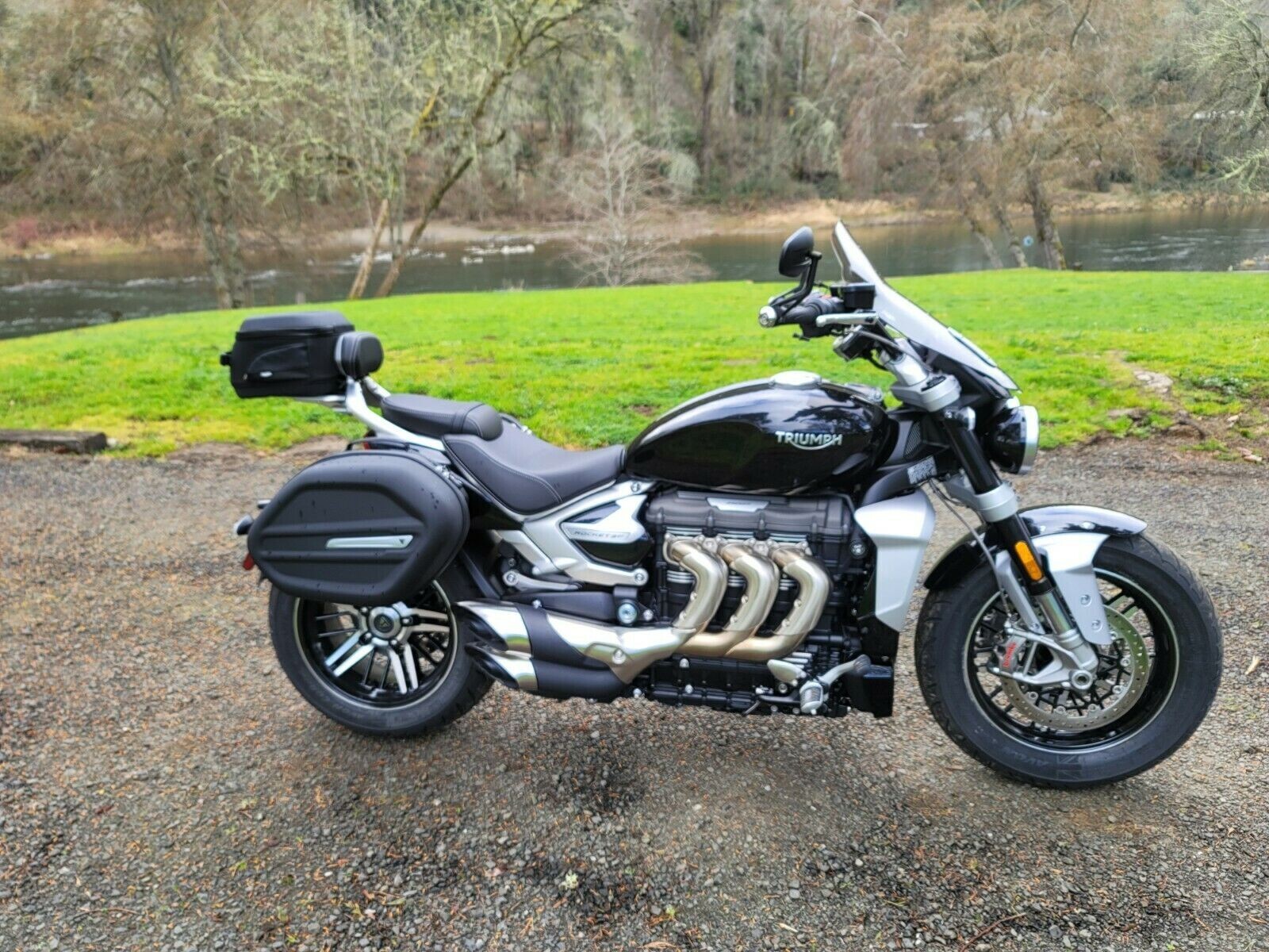 Triumph Rocket 3 GT Tall Touring Flip Up Screen Windshield Sport Tour ...