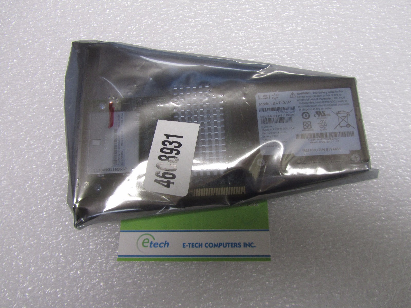 ServeRAID M5025 SAS/SATA Controller+Battery 46C8931+ 81Y4451 ( 46M0830 ...