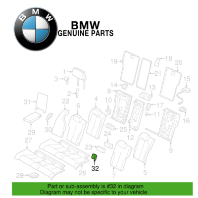 For BMW E32 F33 F82 430i 440i xDrive Gran Coupe M4 Black Anchor Cover ...