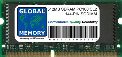 512MB PC100 100MHz 144-PIN Sdram Mémoire Sodimm RAM Pour Ibook G3 ...