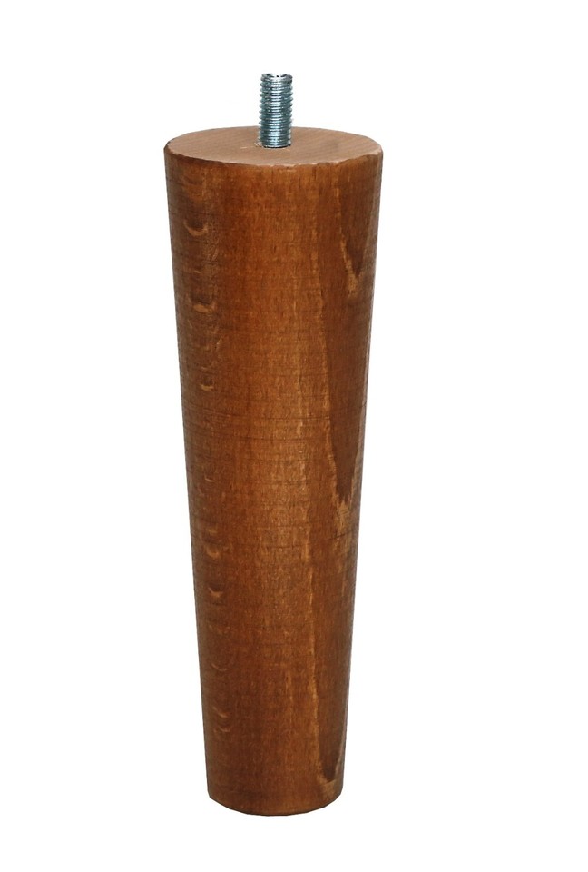 4x Wooden Round Furniture Tapered Legs Feet For Sofa Table Chair 5'' to ...