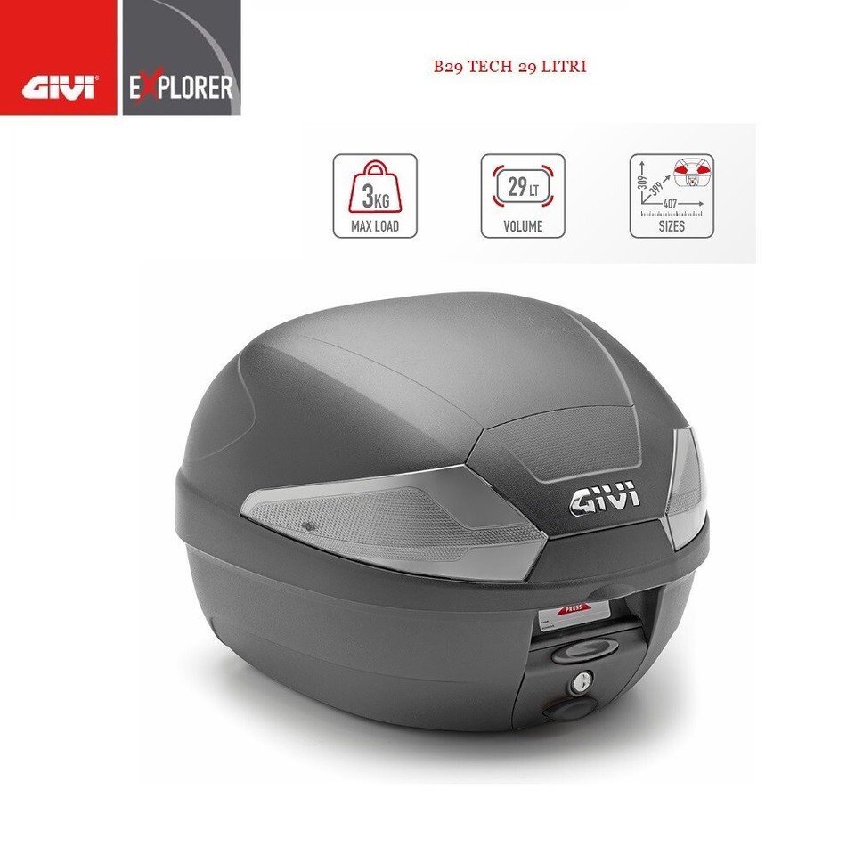 Pour Sym Symphony St Coffre 29LT + Plaque + Filet Porte-Bagages GIVI 1 Casque I | eBay