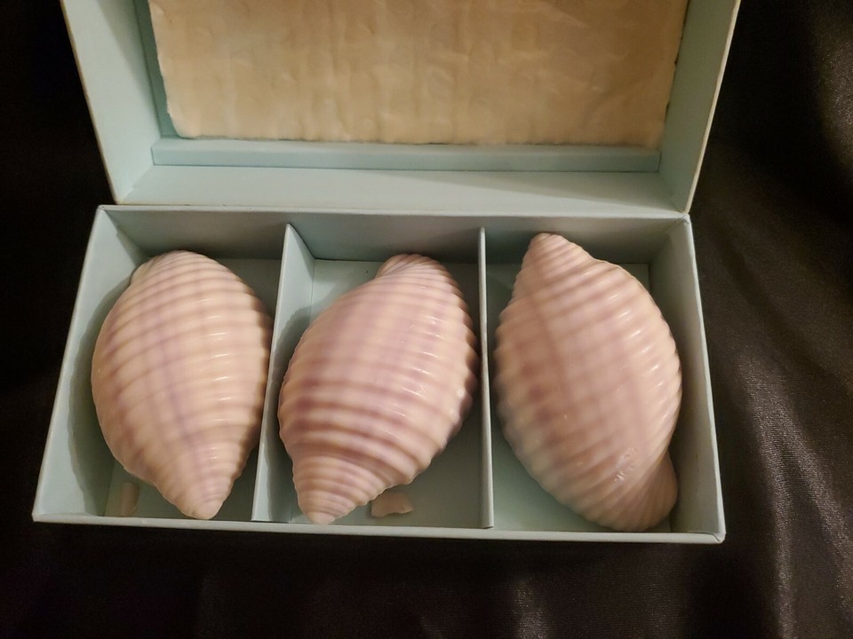 Benandre Sculptured Shell Soaps Ben Rickert Blue Fresh Scent Three 4oz ...