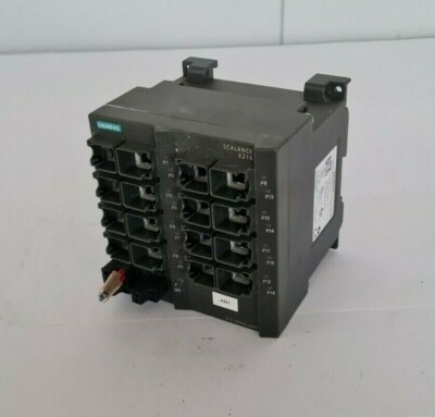 Siemens 6GK5216-0BA00-2AA3 SCALANCE X216, managed IE switch *SAMEDAY ...
