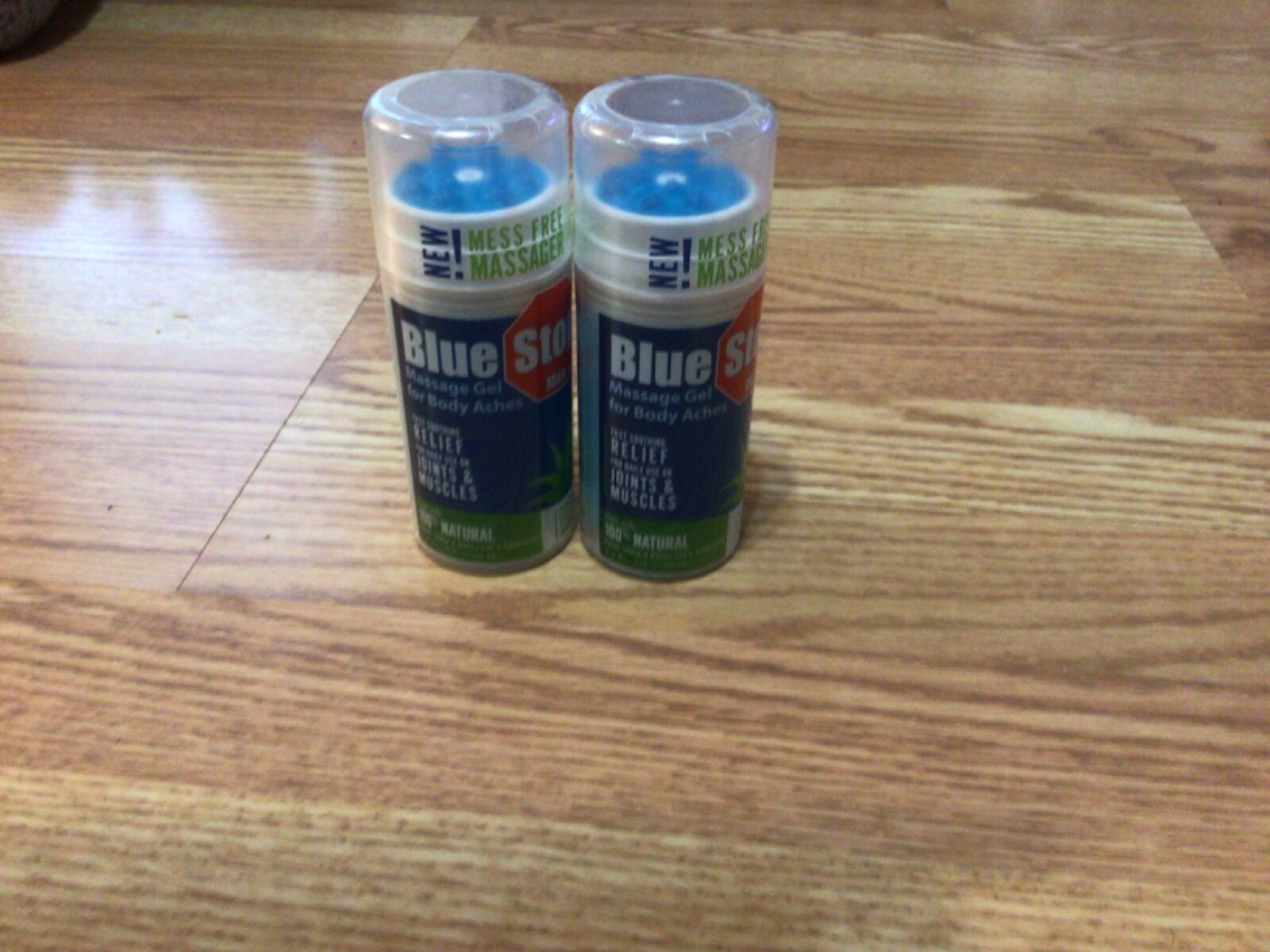 2 Blue Stop Max massage gel for body aches joints and muscles 3.4 oz ...