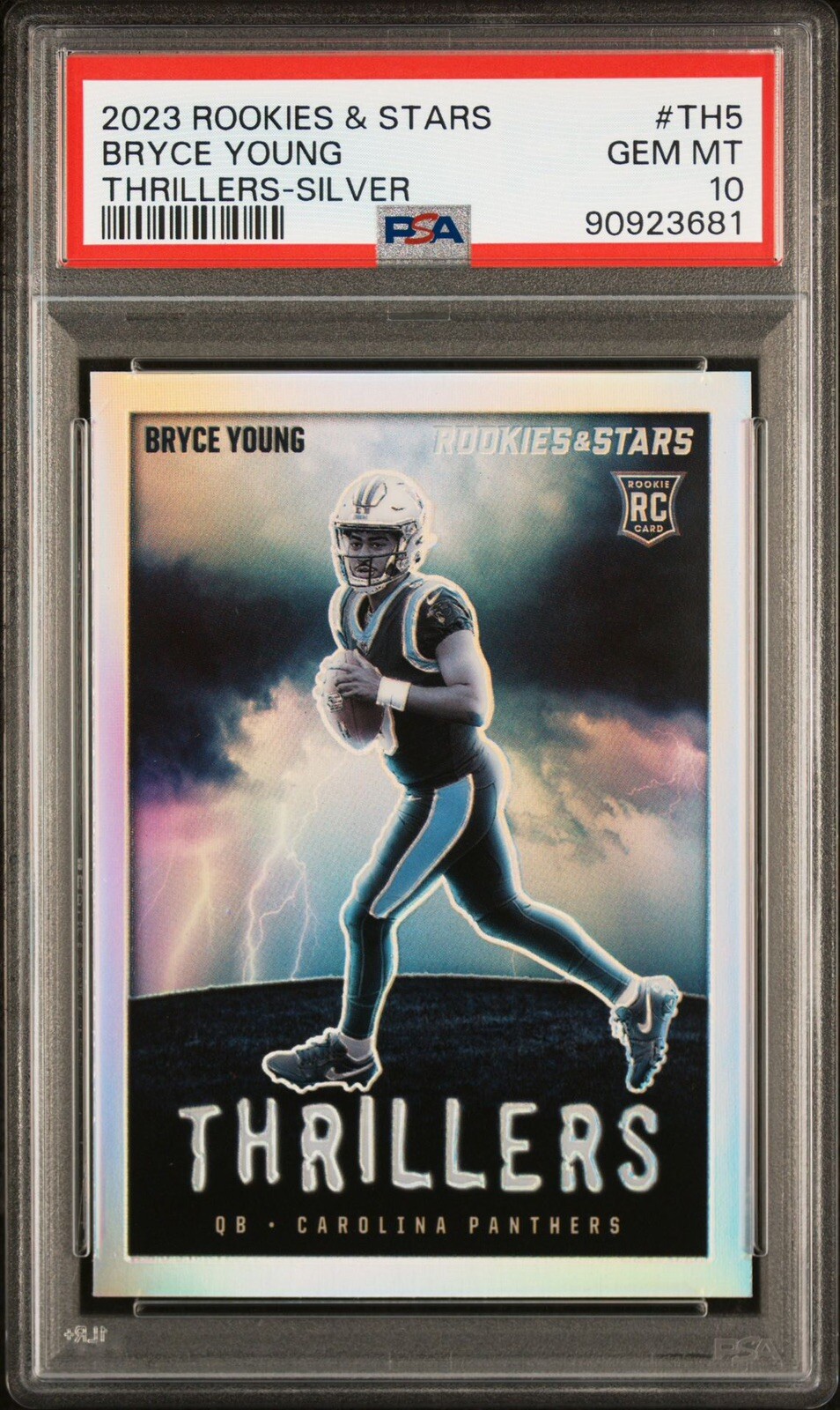 2023 PANINI ROOKIES & STARS THRILLERS BRYCE YOUNG SILVER PSA 10 GEM ...