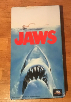Jaws VHS Tape 1975 MCA Classic Horror Movie Peter Benchley Steven ...
