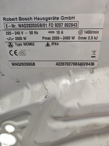 Bosch washing machine soap dispenser for Model No WAQ283S0GB/01 | eBay UK