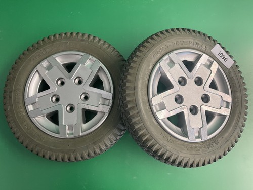 14"x3" (3.00-8) Flat Free Drive Wheel Assembly for Quantum Q6 Edge ...