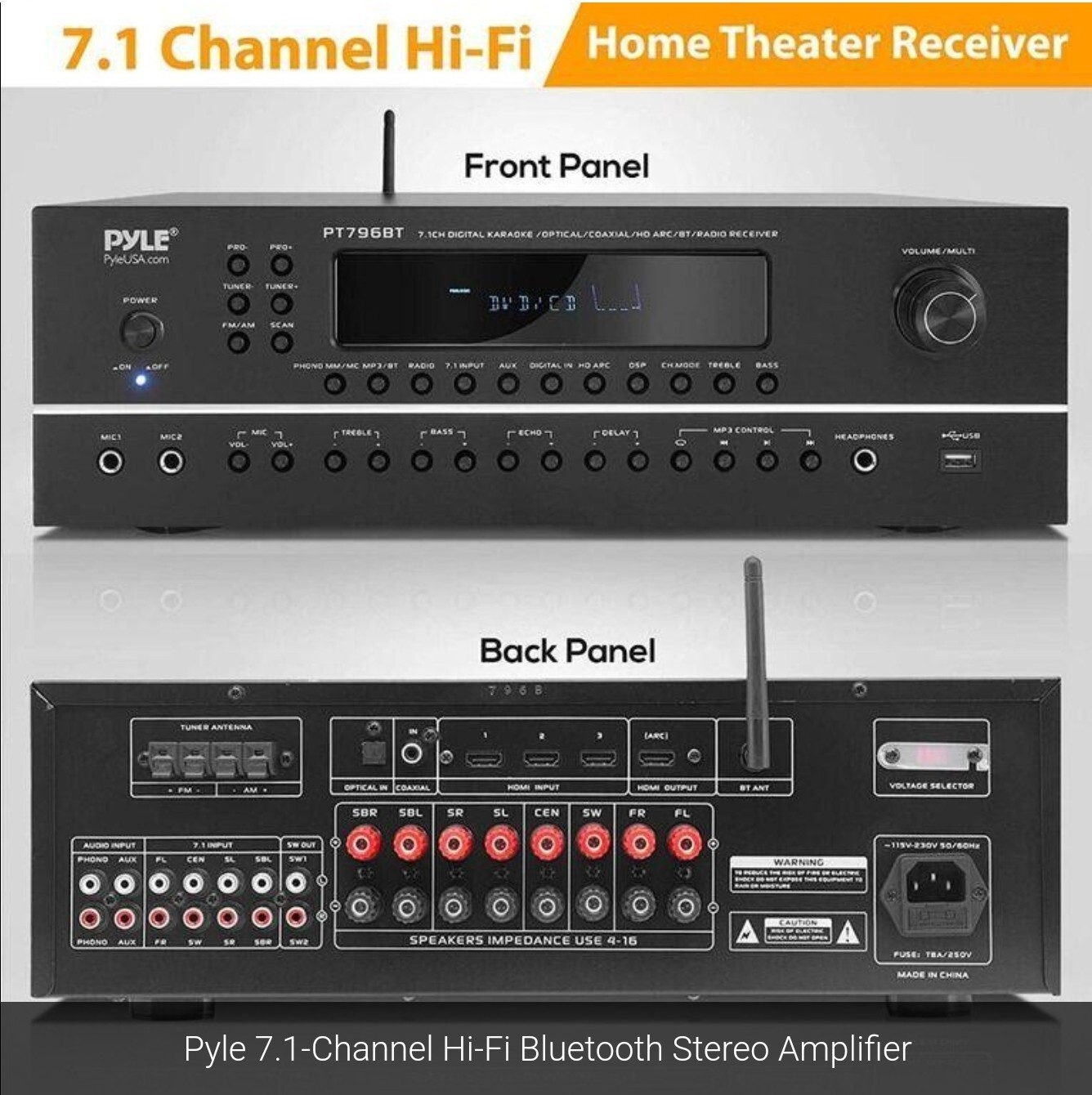Pyle PT796BT Stereo Amplifier Home Theater for sale online | eBay