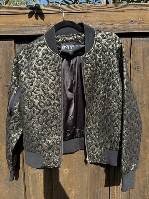 Metallic leopard Bomber jacket | eBay