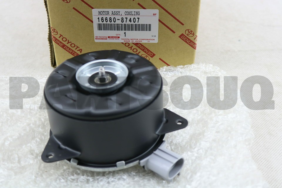 1668087407 Genuine Toyota MOTOR, COOLING FAN 16680-87407 | eBay