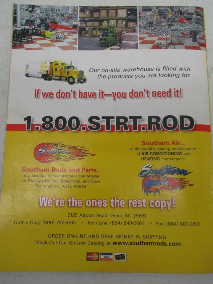 SOUTHERN RODS & PARTS PRODUCT CATALOG VOLUME 19 GREER SOUTH CAROLINA ...