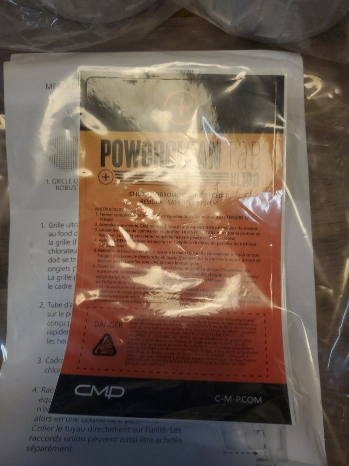 NEW In-Line Pool Chlorinator w/ Clear Glass Lid by CMP Power Clean ...