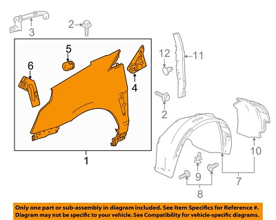 GM OEM 10-16 SRX Fender Fender Components-Fender 22860722 | eBay