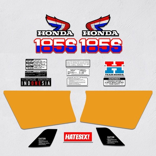 Sticker Decal Vintage bike Honda XL 185S 185 s 1985 side cover (Free ...